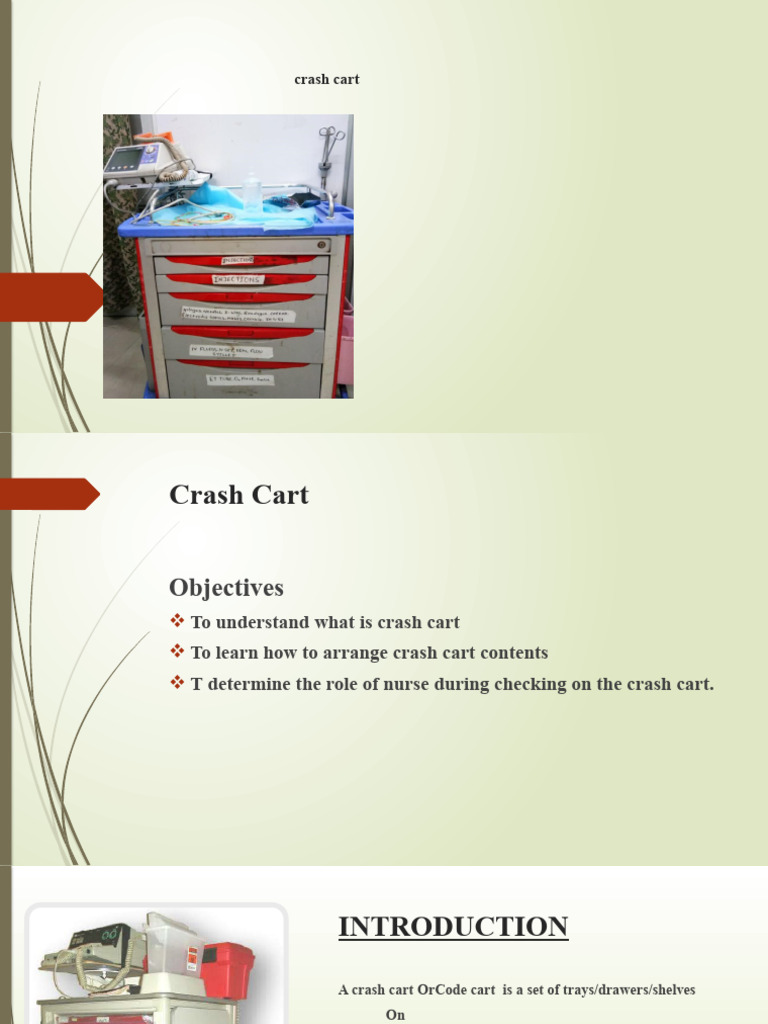 Carsh Cart | PDF | Medical Emergencies | Clinical Medicine