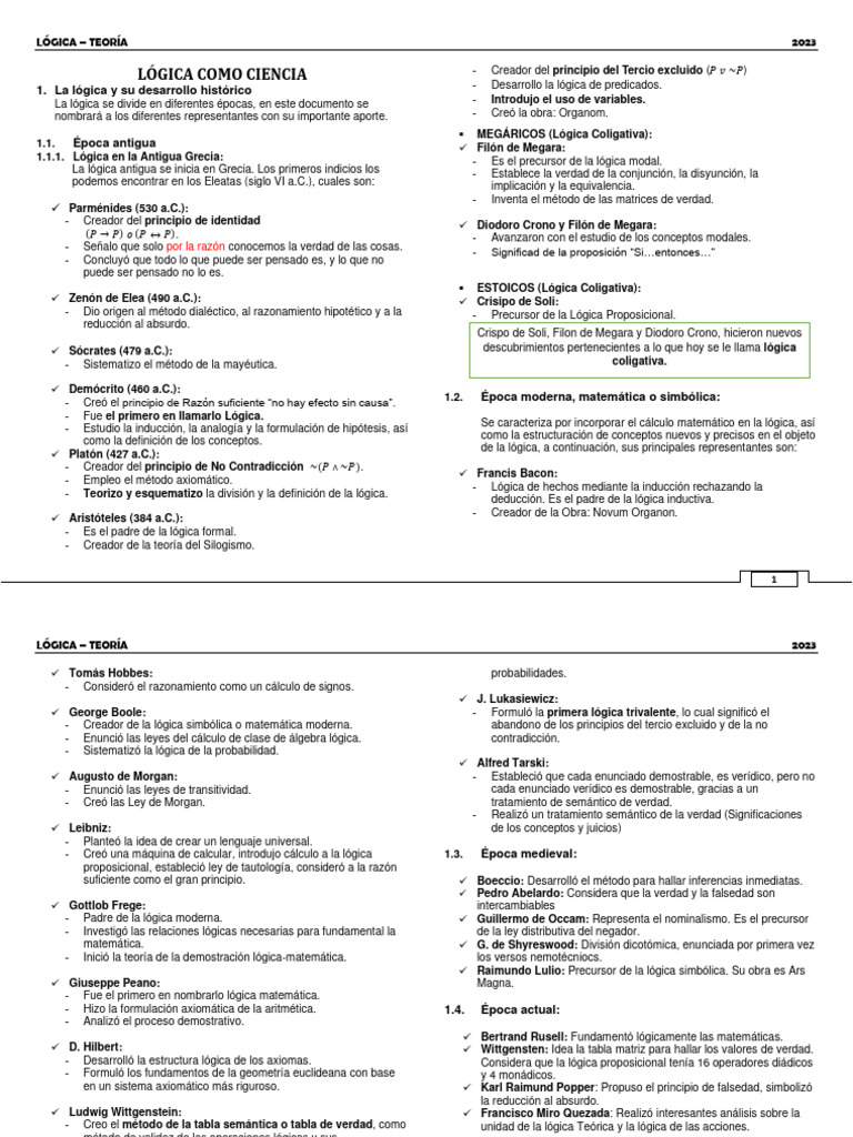Lógica - Resumen Libro (1) - 1 | PDF | Lógica matemática | Axioma Lógica - Resumen Libro (1) - 1 | PDF | Lógica matemática | Axioma