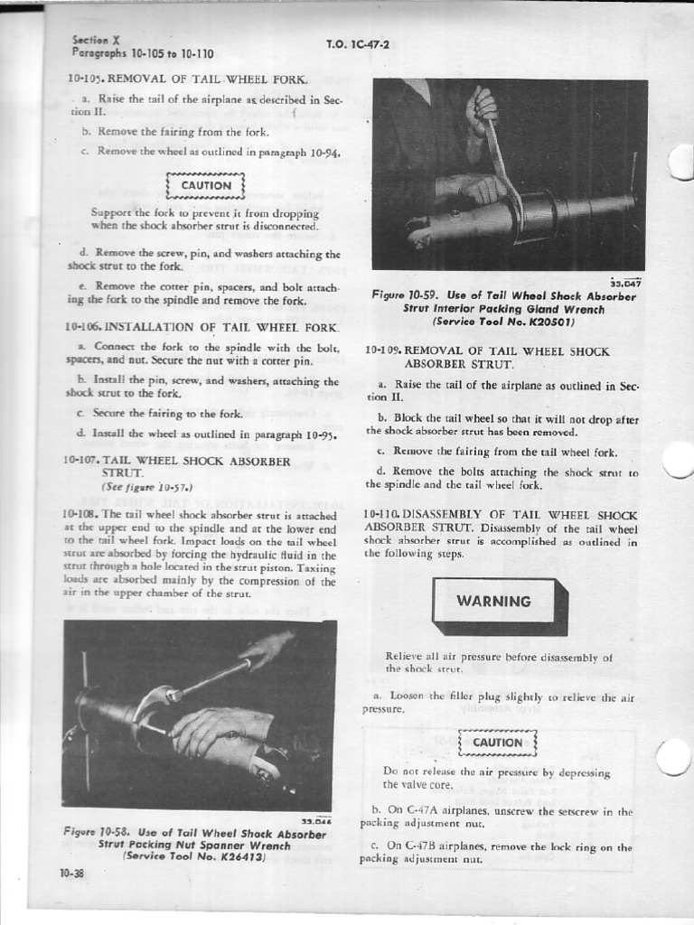 Douglas C-47 C-47A C-47B C-47D C-117 A C-117B Maintenance Instructions ...
