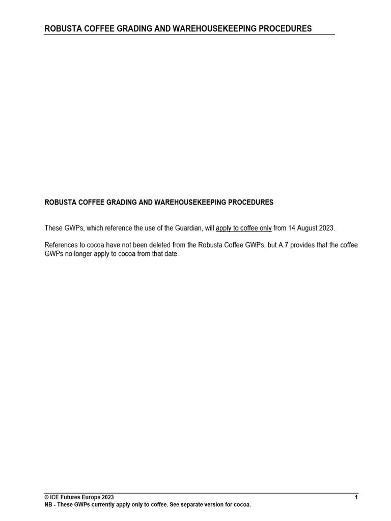 186 XX Warehousing Procedures | PDF | Futures Contract | Warehouse