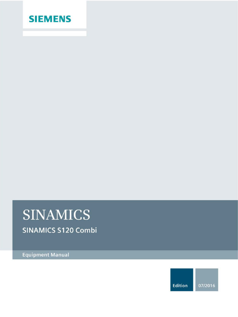 Sinamics s120 Combi Manual | PDF | Power Supply | Electromagnetic Compatibility