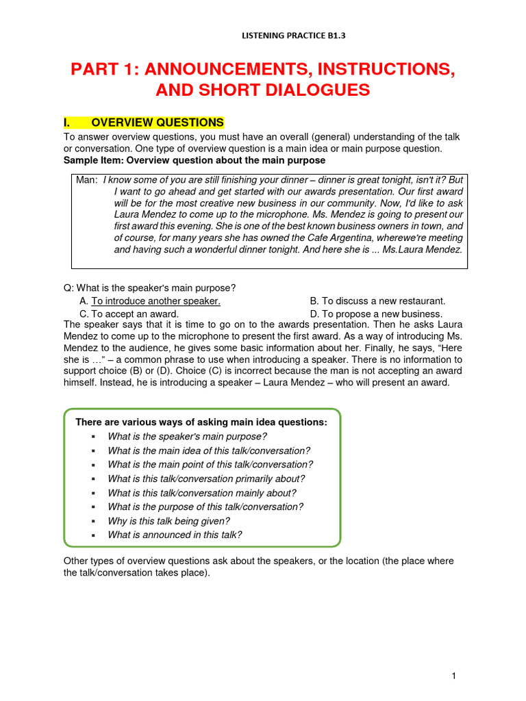Eng B13 Listening Practice Pdf Fires