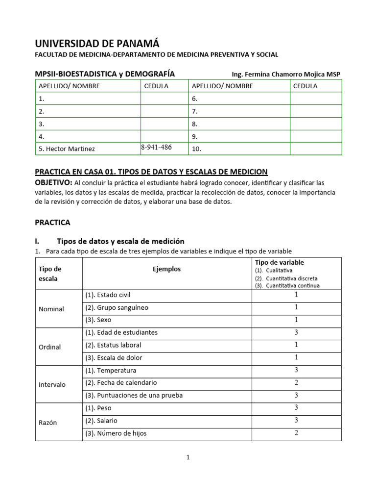 PEC01-Tipos de datos y escalas de medición | Descargar gratis PDF ...