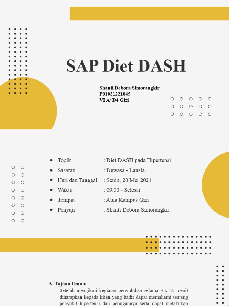 Sap Diet Dash Shanti | PDF
