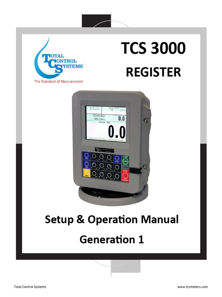 TCS 3000 Setup & Operation Guide | PDF | Printer (Computing) | Parameter (Computer Programming)