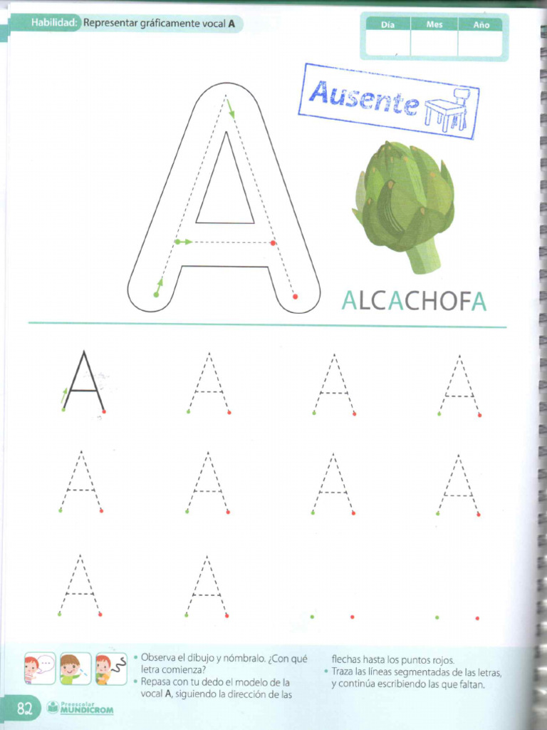Repaso Letras A | PDF