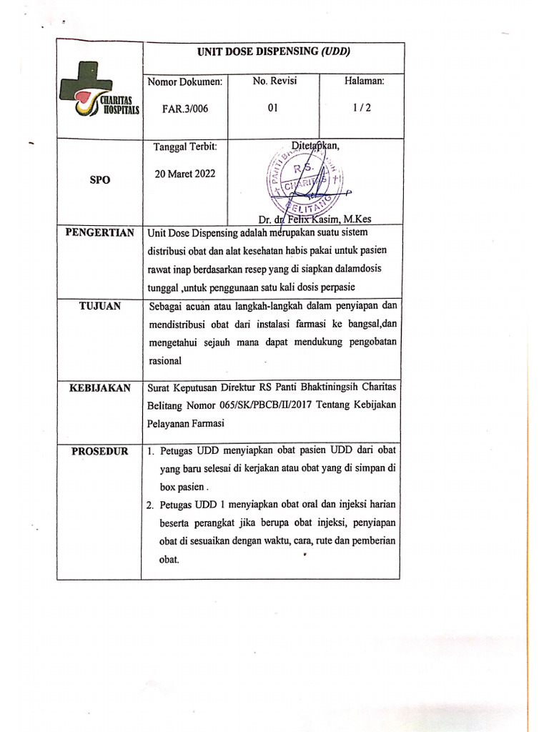 Spo Udd Sebelum Revisi | PDF