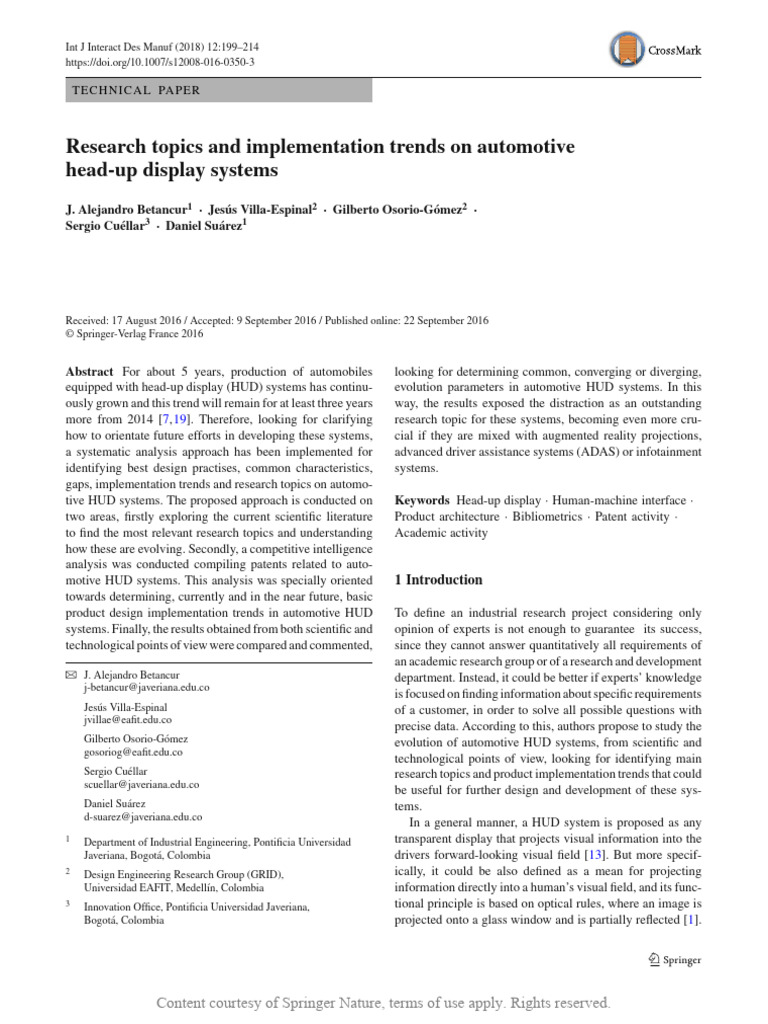 Research Topics and Implementation Trends On Autom | PDF | Augmented Reality | System
