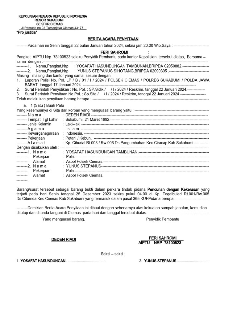 Ba Sita, STP Jay | PDF | Hukum