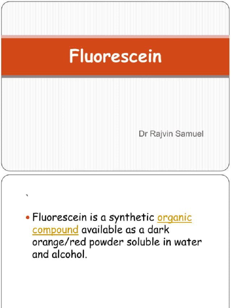 Fluorescein | PDF