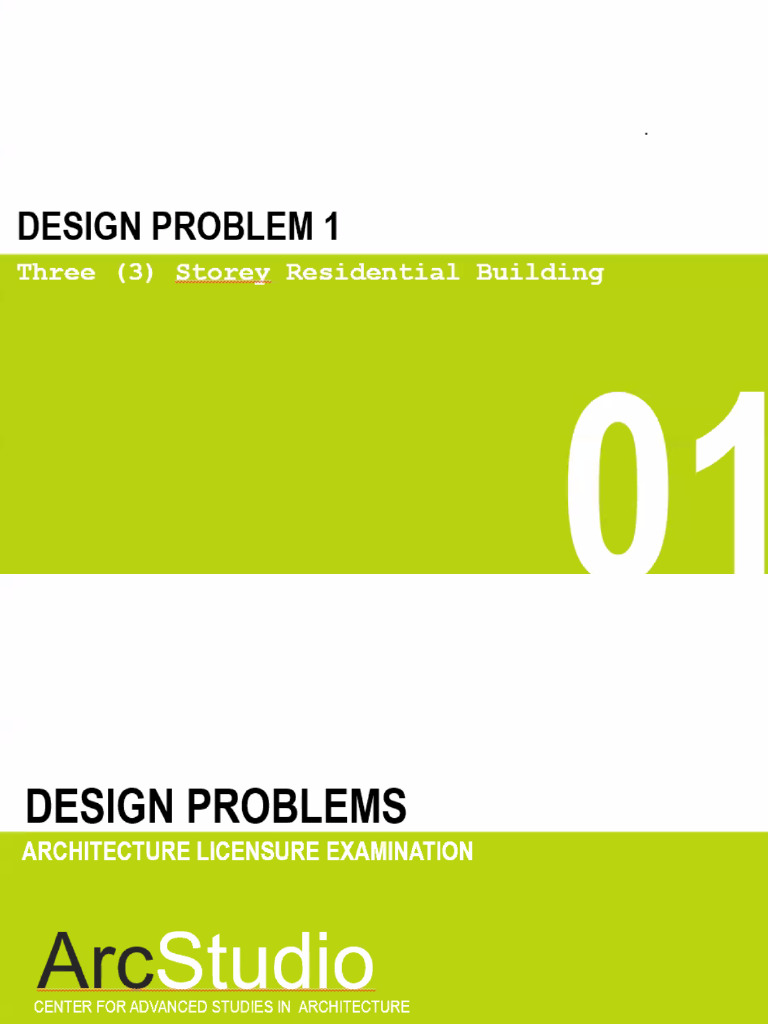Problem 1 Three Storey Residential | PDF
