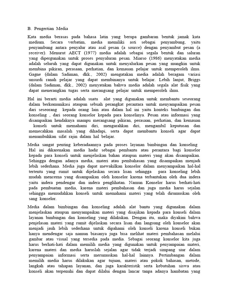 Bahan Media BK | PDF