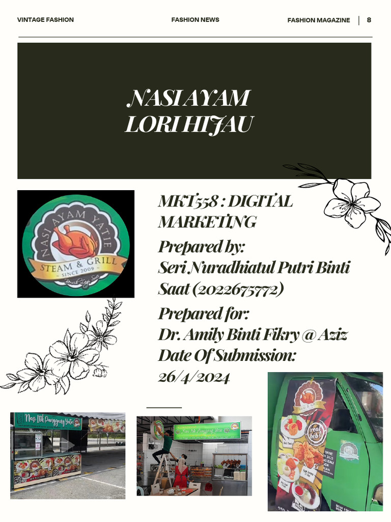 MKT558 | PDF | Menu | Restaurants