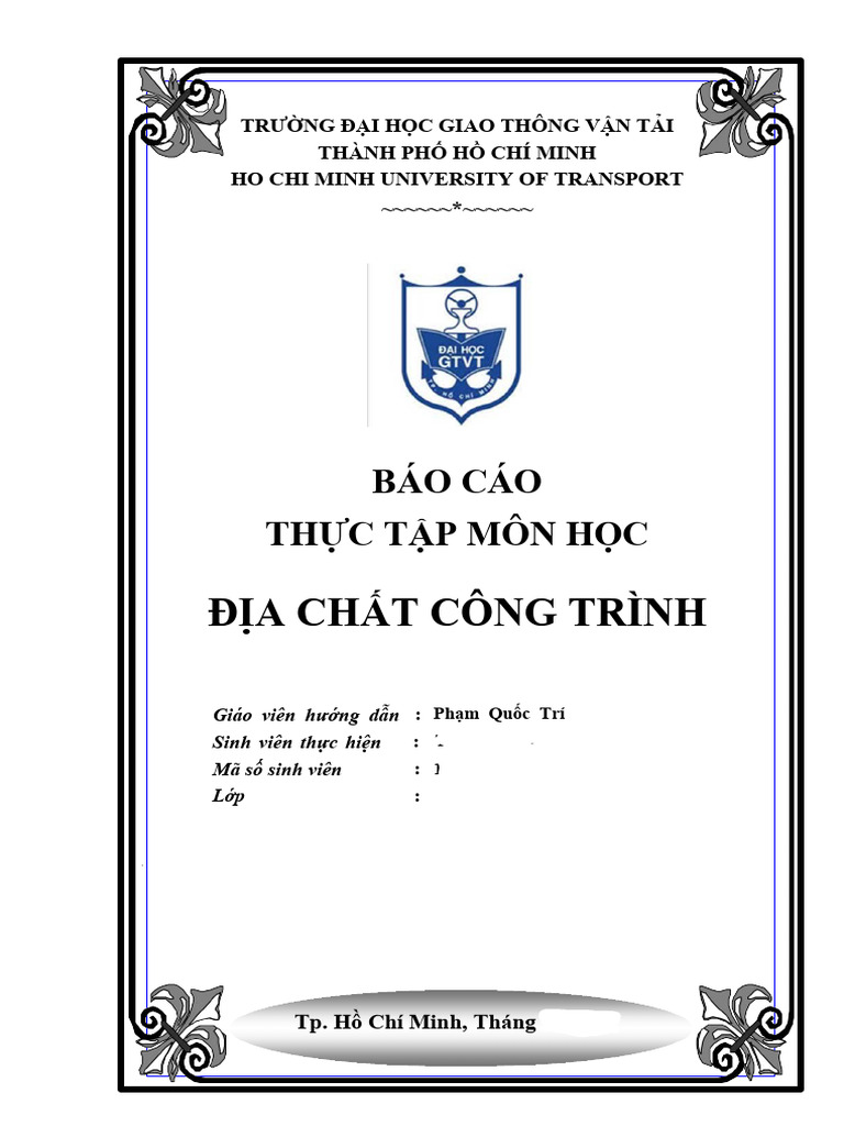 Bao Cao Thuc Tap Dia Chat | PDF