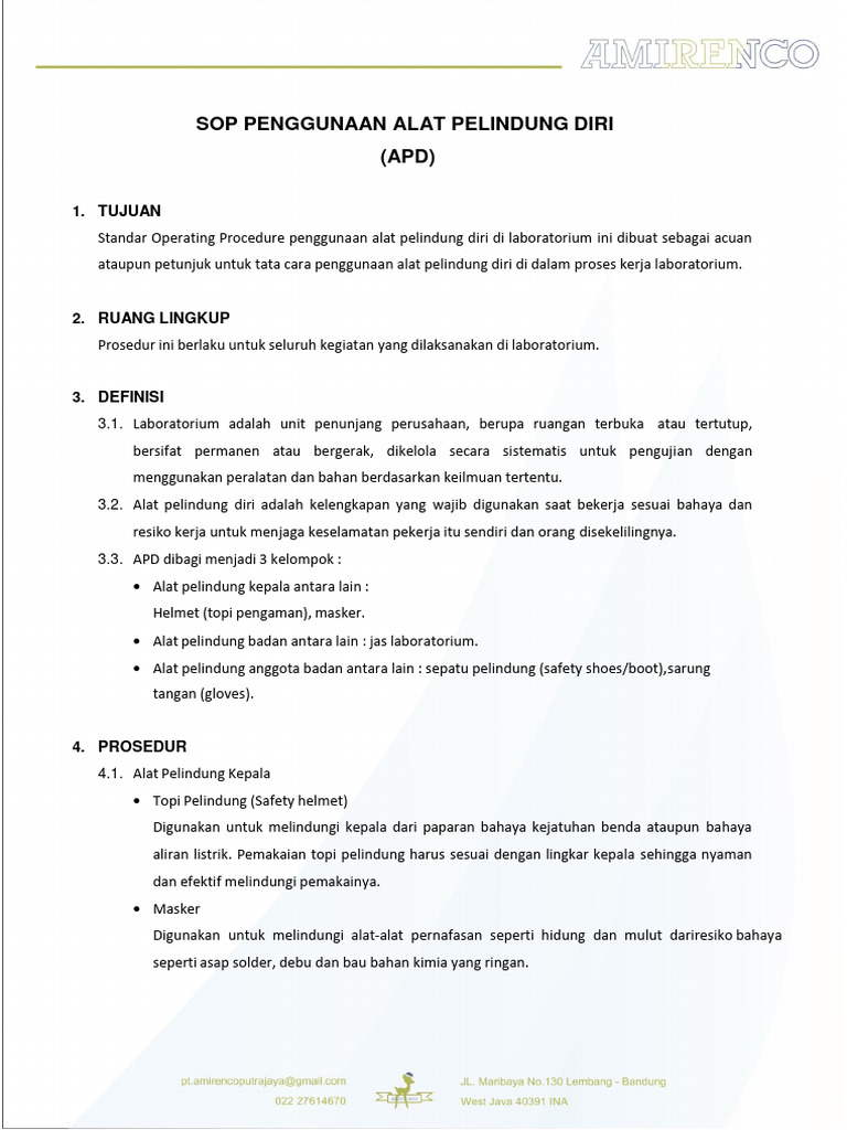 SOP APD | PDF