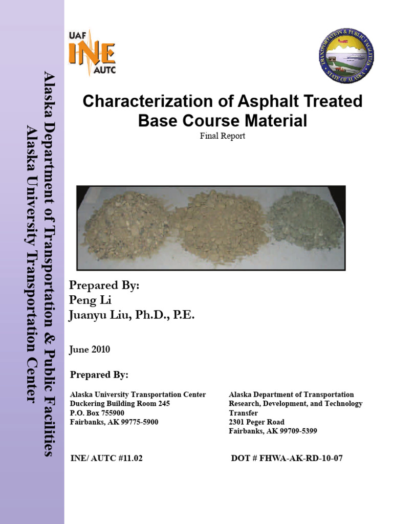 Li Asphalt Treated Base Course Material Final11.02 | PDF | Deformation ...