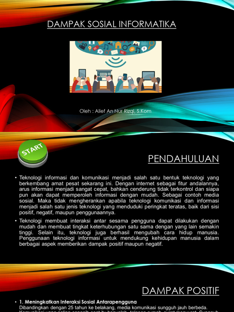 Dampak Sosial Informatika | PDF