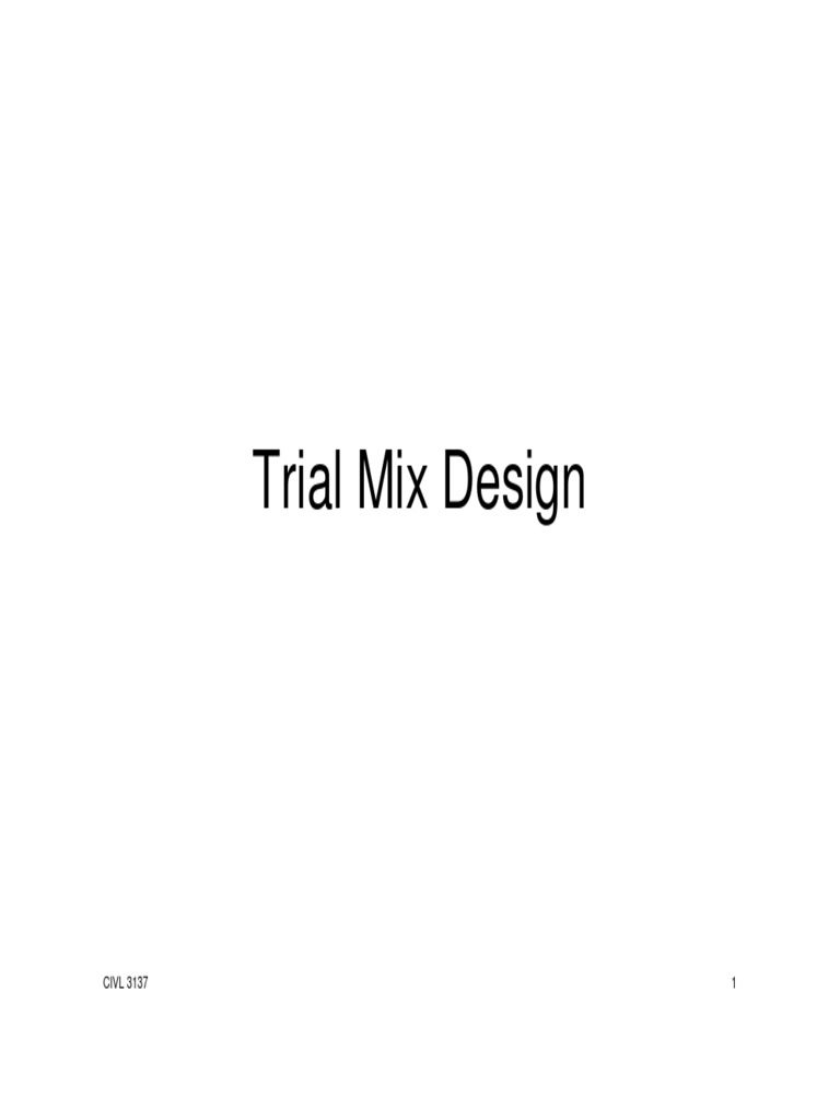 20 - Concrete Trial Mix Design | Download Free PDF | Gravel | Concrete