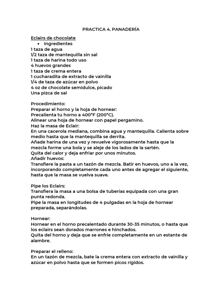 Practica 4 Panaderia | PDF | Magdalena | Galleta
