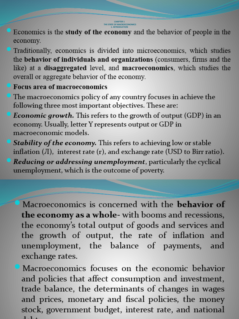 Overview of Macroeconomics Principles | PDF | Macroeconomics | Economics