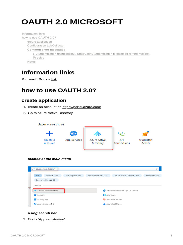 Help Oauth Microsoft | PDF | Active Directory | Secure Communication