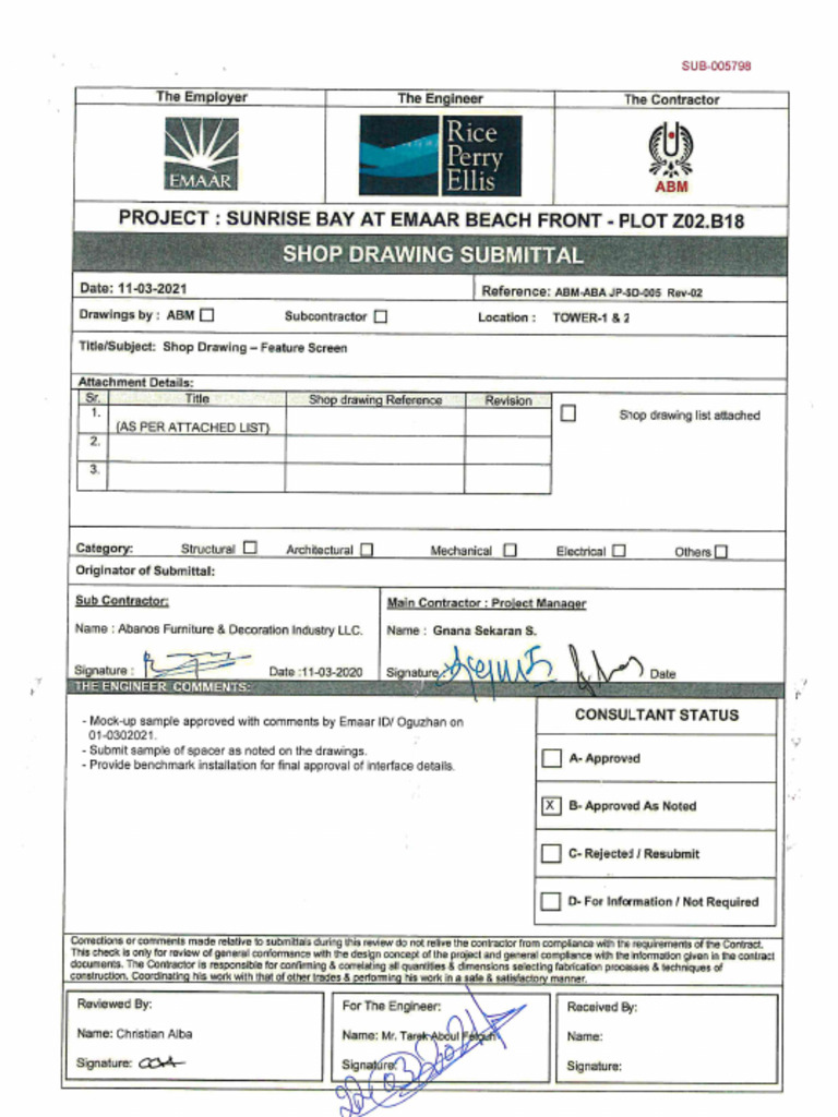Shop Drawings - Feature Screen - B | PDF | Building Materials | Materials
