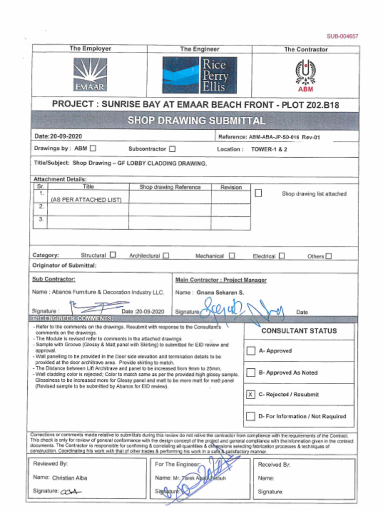 Shop Drawing - GF Lobby Cladding Drawing. - C | PDF | Woodworking | Wood