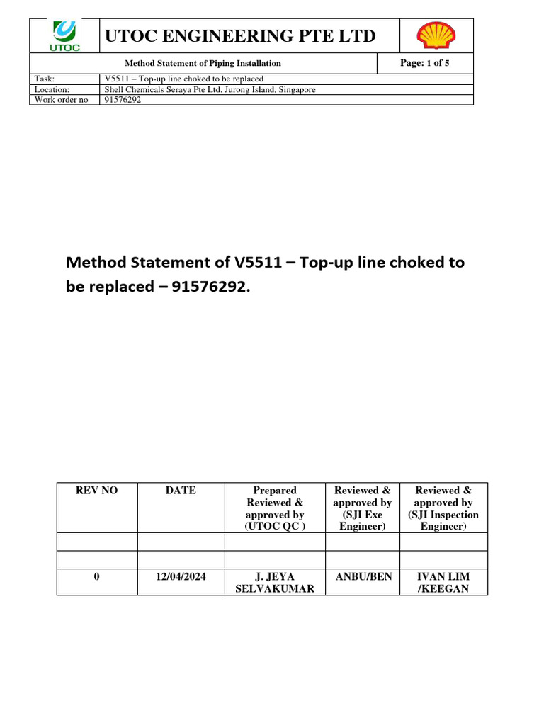 Method Statement | PDF | Nondestructive Testing | Welding