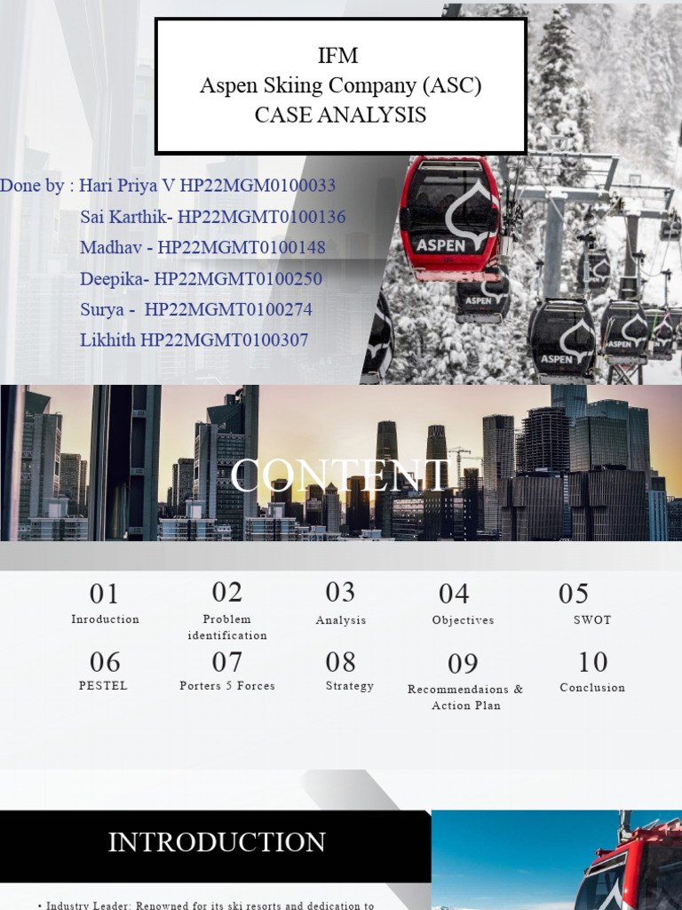 Aspen Sking Company Ifm Case Study | Download Free PDF | Sustainability | Swot Analysis