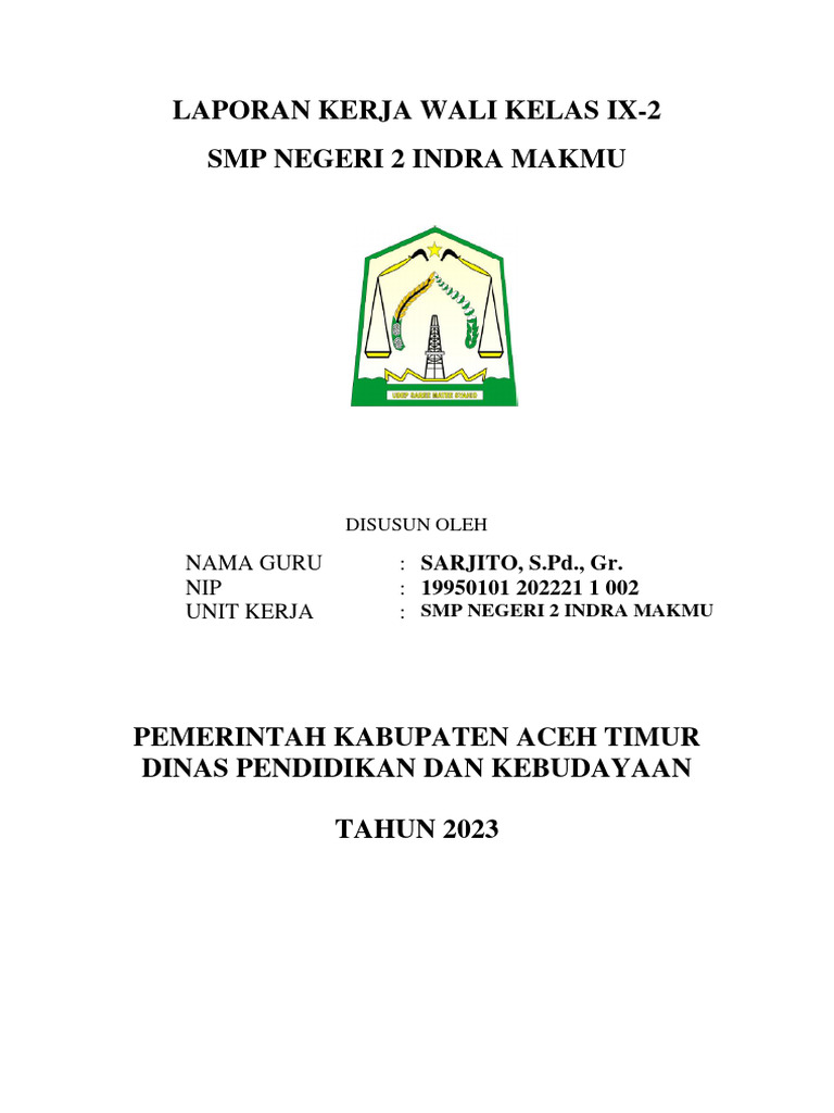 Laporan Program Wali Kelas Ix | PDF
