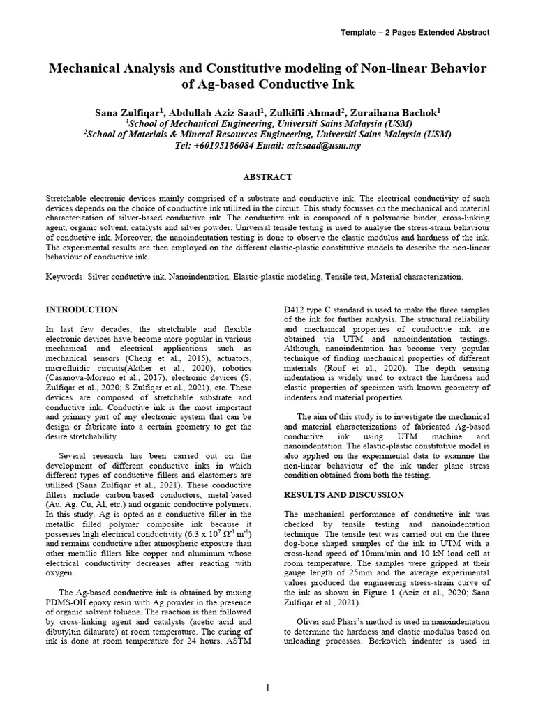 Extended_abstract - Mechanical Analysis and Constitutive modeling of ...