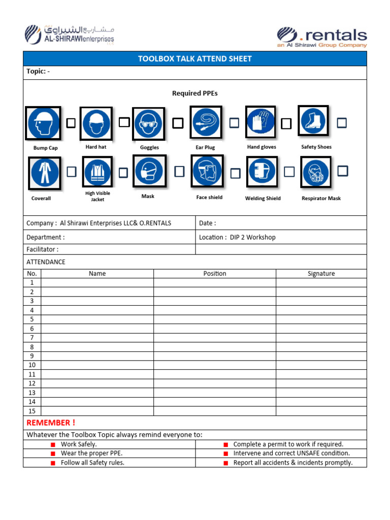 TBT Sign Sheet | PDF