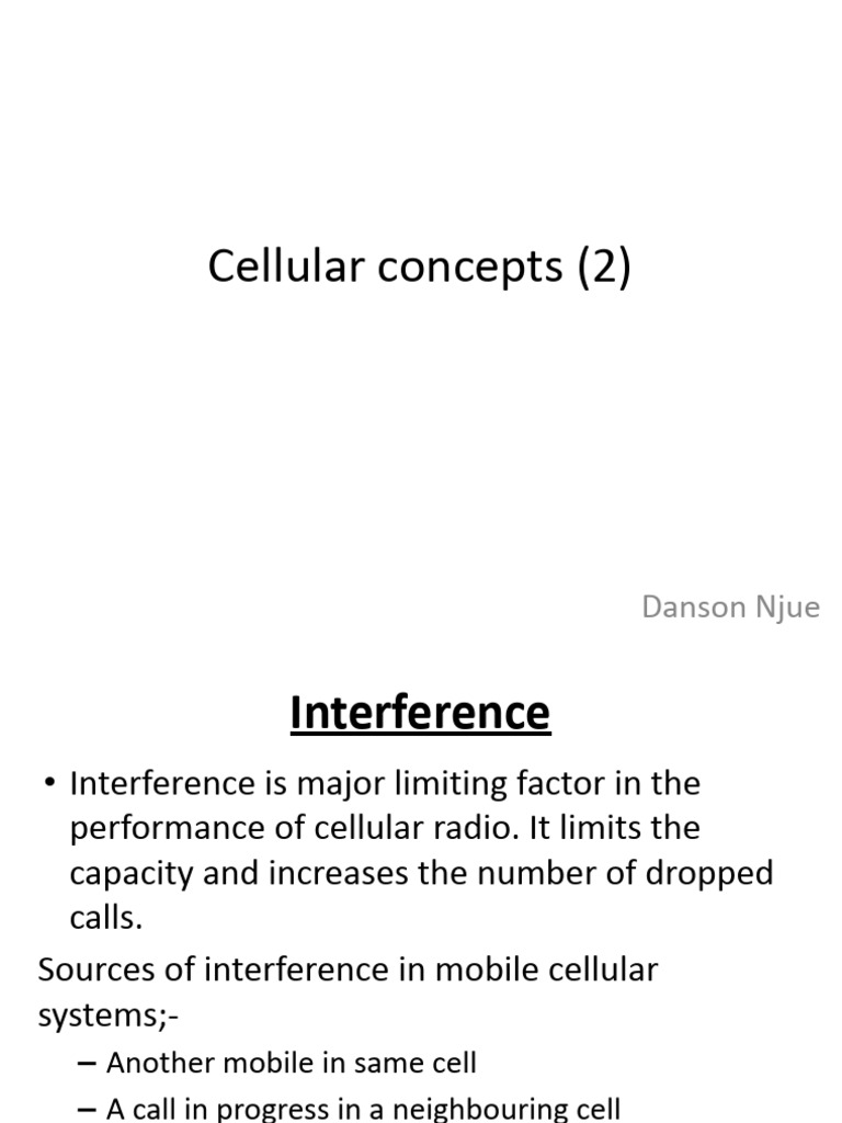 Cellular Concepts (Contd) | PDF | Cellular Network | Radio Cellular Concepts (Contd) | PDF | Cellular Network | Radio