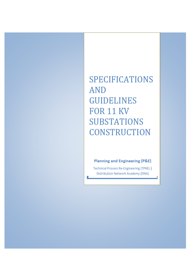 Switchroom Substation SOP | PDF | Concrete | Electrical Substation