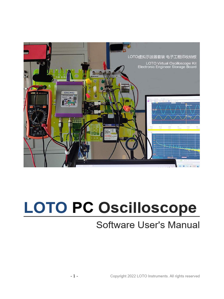 LOTO PC Oscilloscope SoftwareUserManual v22.11.23 | Download Free PDF ...