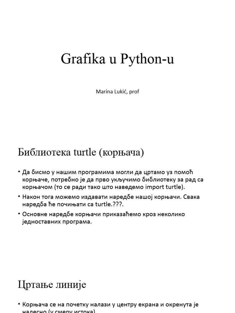 Grafika U Python-U | PDF