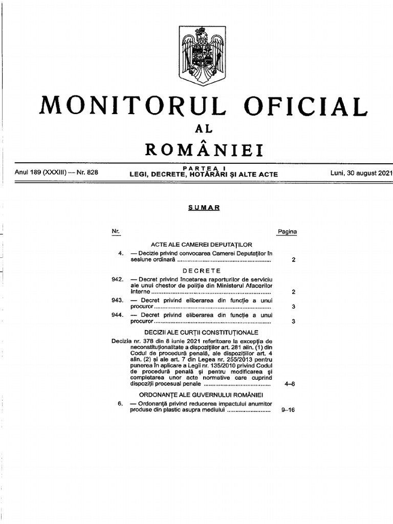 Ordonanta 6 Din 2021 | PDF