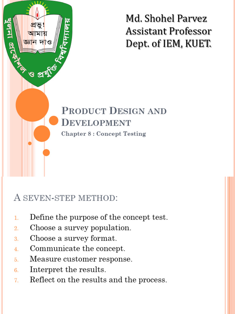 Chapter 08 Concept Testing Pdf Sampling Statistics Survey