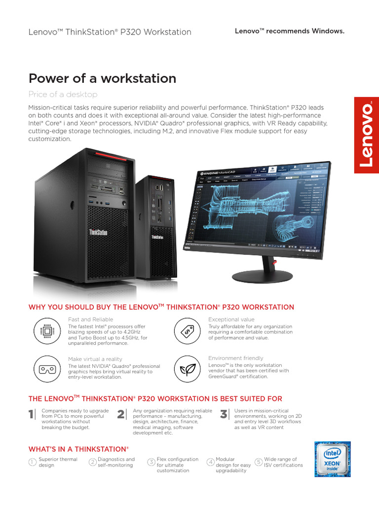 ThinkStation P320 DS en | PDF | Computer Hardware | Computing