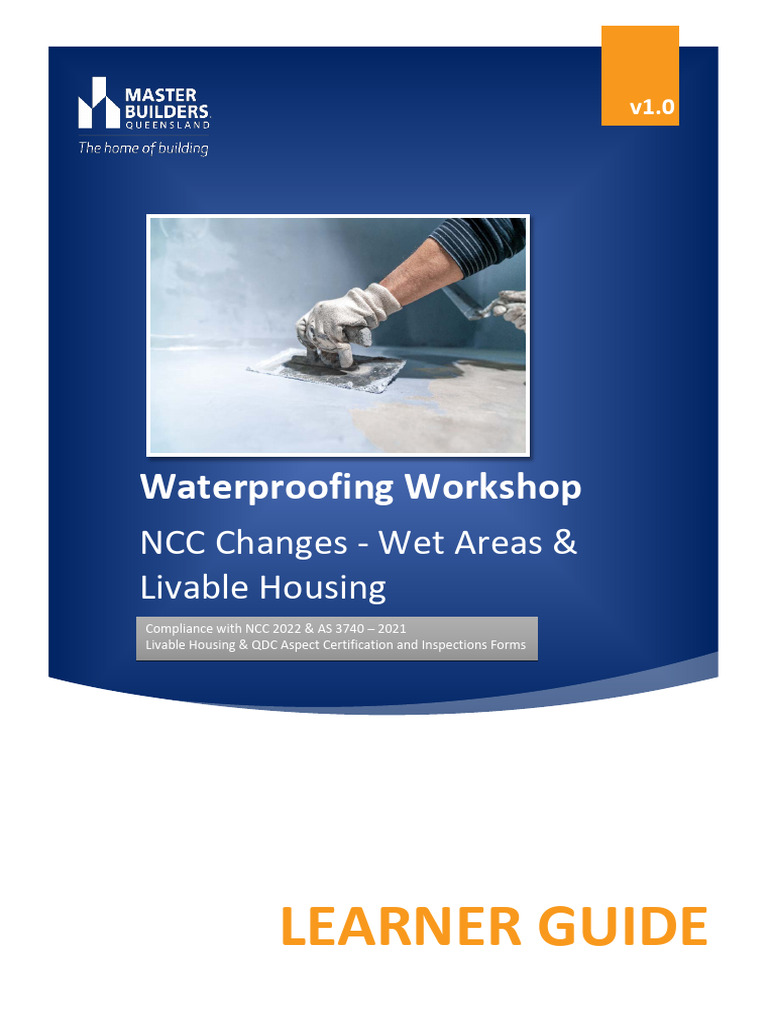 Ncc Waterproofing Learner Guide Pdf Shower Wall