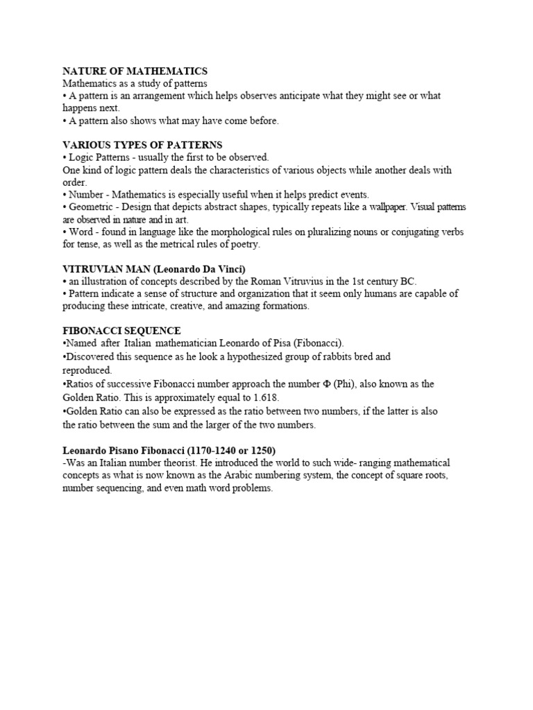 MMW Reviewer | Download Free PDF | Proposition | Mathematics