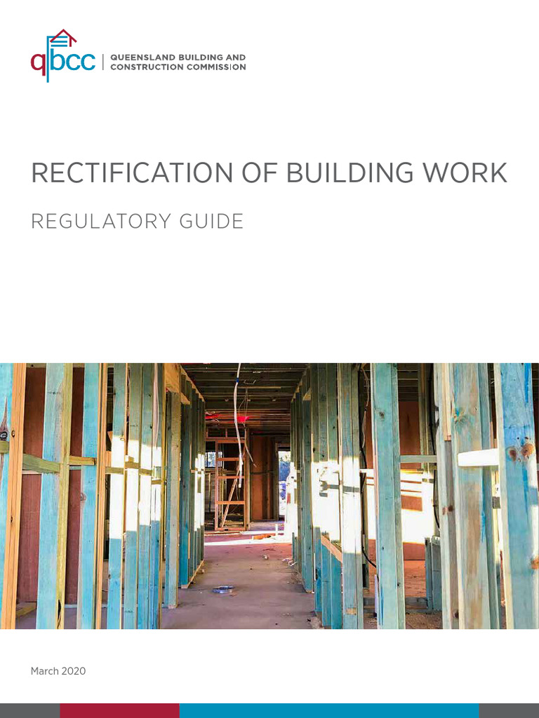 Building Work Rectification Guide | PDF | Rectifier | Regulation