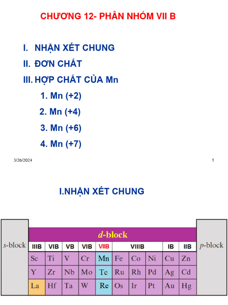 Chuong 12-Nhóm VIIB | PDF