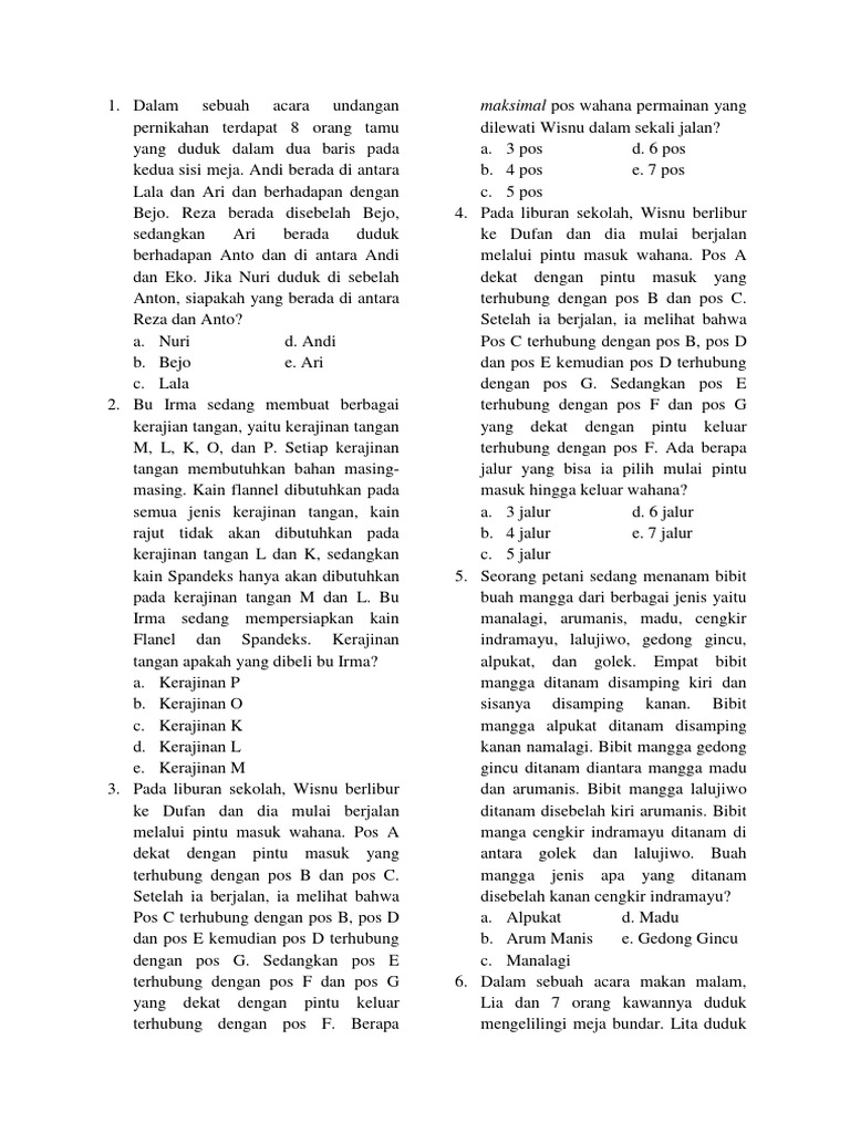 TIU 9 Kedinasan | PDF