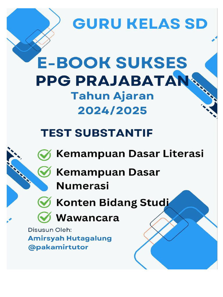 E-Book PPG Prajabatan PGSD | PDF | Kesehatan Holistik