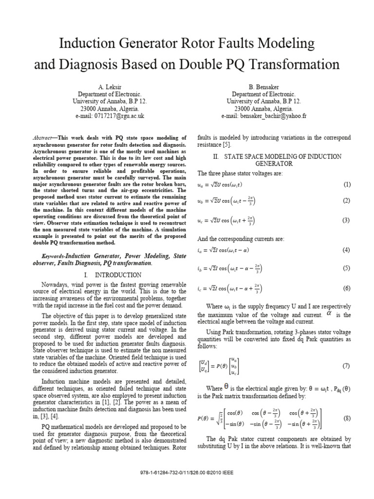 2011-Induction Generator Rotor Faults Modeling and Diagnosis Based On Double PQ Transformation ...