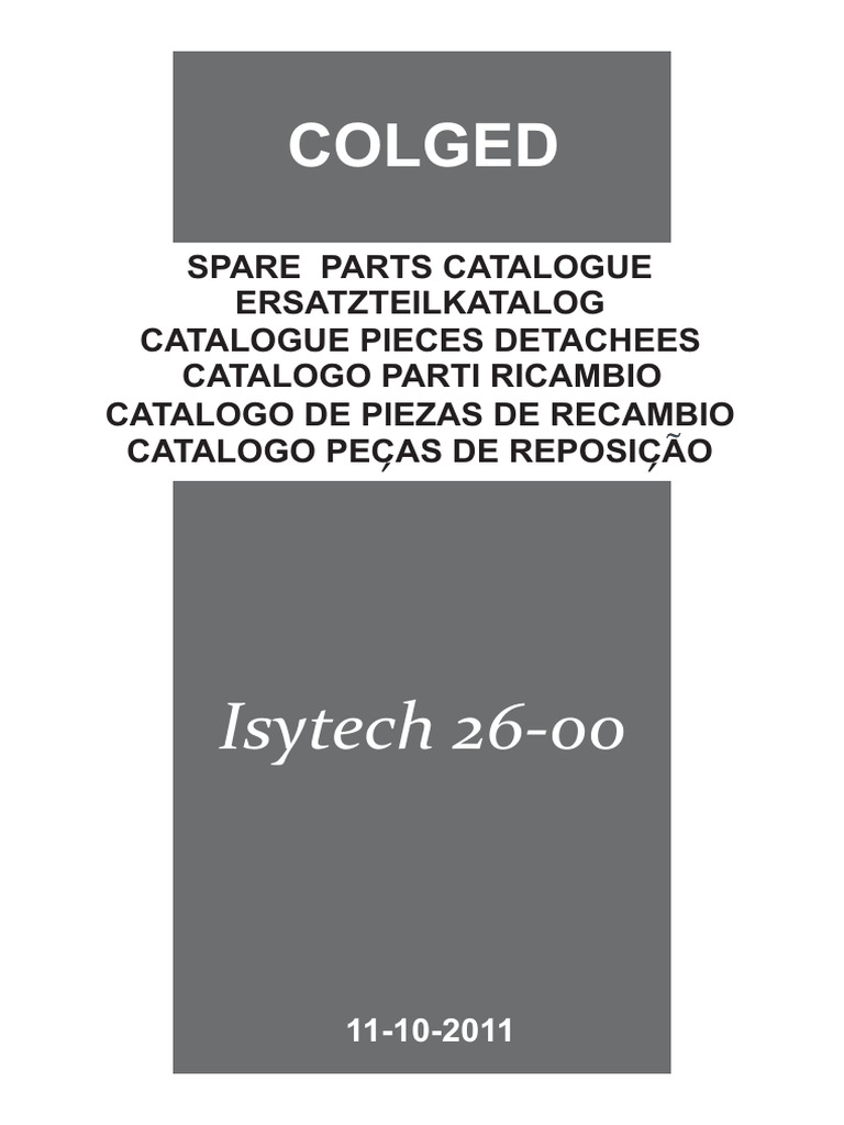 Isytech 26-00 Dishwasher Parts List | PDF | Dishwasher | Pipe (Fluid Conveyance)