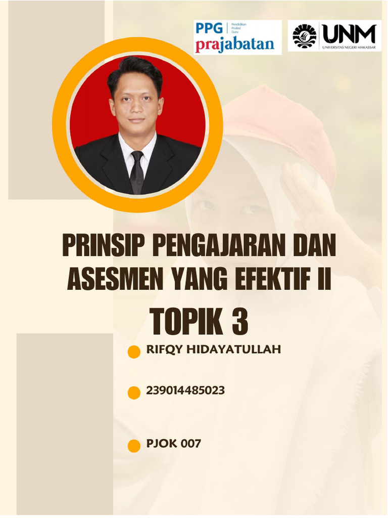 TOPIK 3 - AKSI NYATA- Prinsip Pengajaran dan Asesmen yang Efektif II | PDF