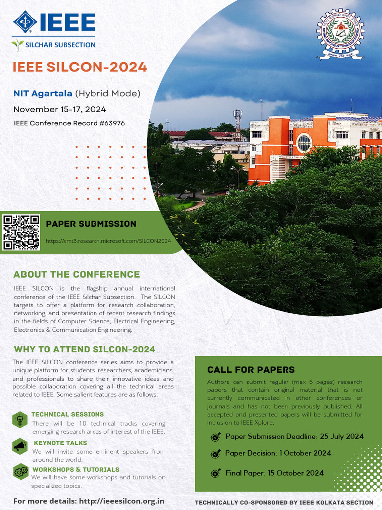 Ieee Silcon 2024 Flyer | PDF