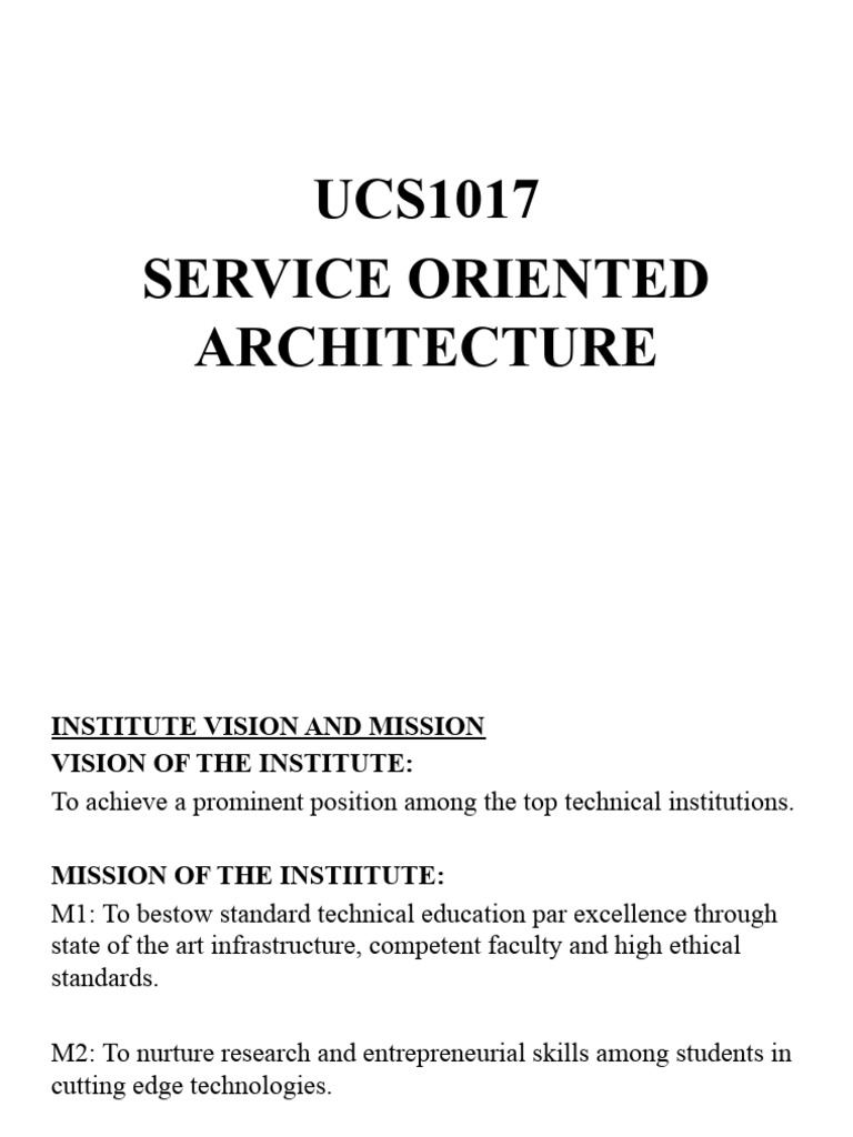 Unit I | Download Free PDF | Service Oriented Architecture | Soap